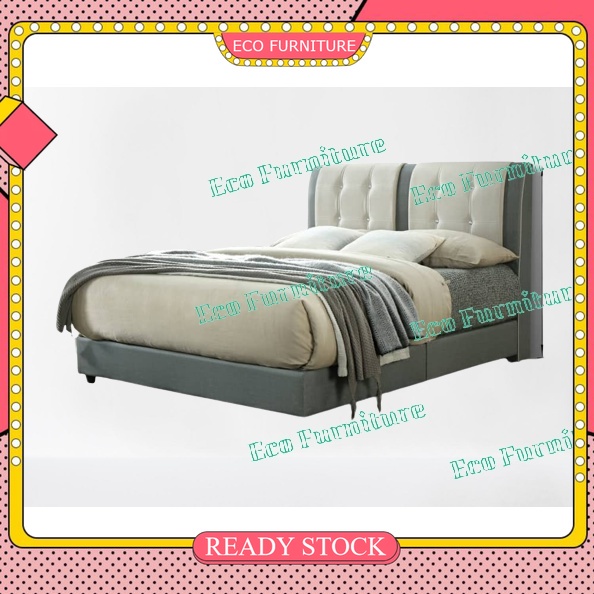 Katil Kain Divan Katil Single / Super Single / Queen / King Tambah Foam ...