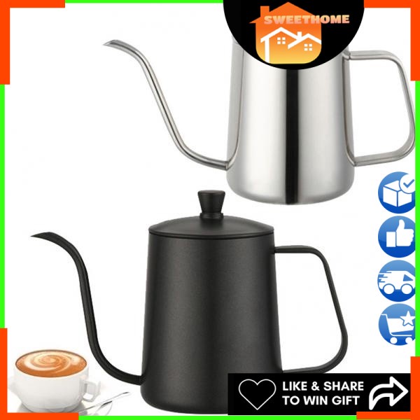 Kopi Pot Large 600ml Pour Over Kettle Long 5mm Narrow Neck Teapot ...