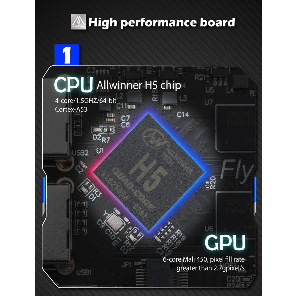 Mellow FLY-π Board Pi-V2 for FDM 3D Printer & Klipper Compatibility ...