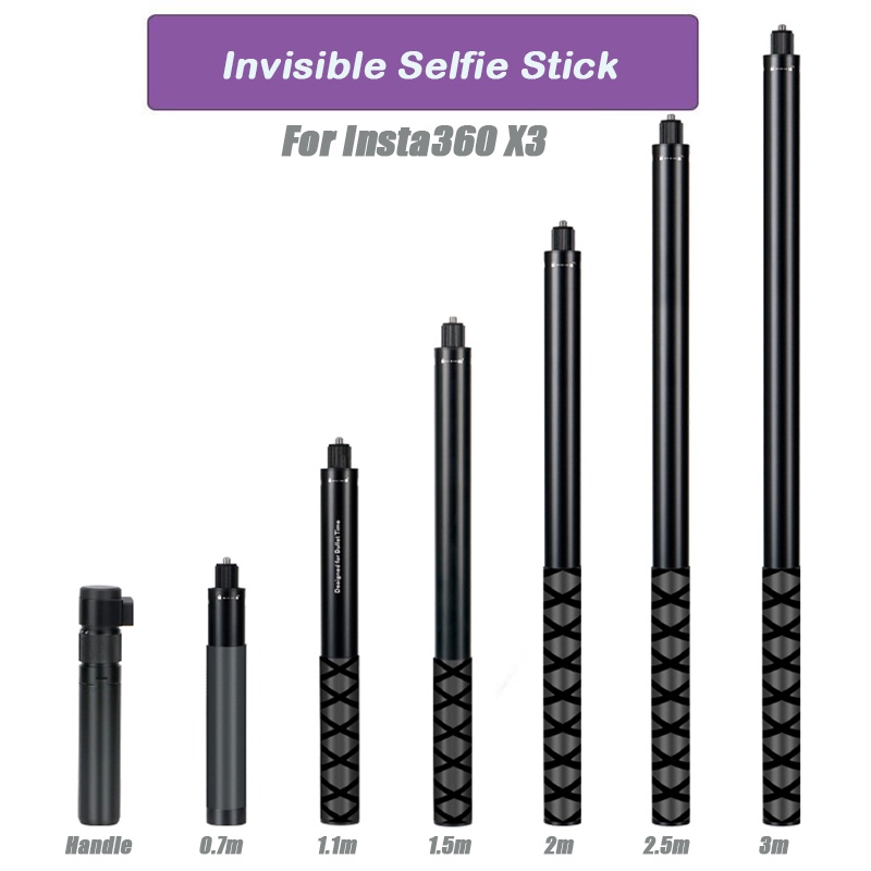 FOr insta 360 1.2M Invisible Selfie Stick For Insta360 X5 X4 X3/X2 ...
