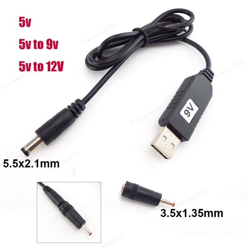 USB Converter 5V to DC 5V 9V 12V 3.5mm Power Boost Line Step UP Module Connector Power Adapter ...