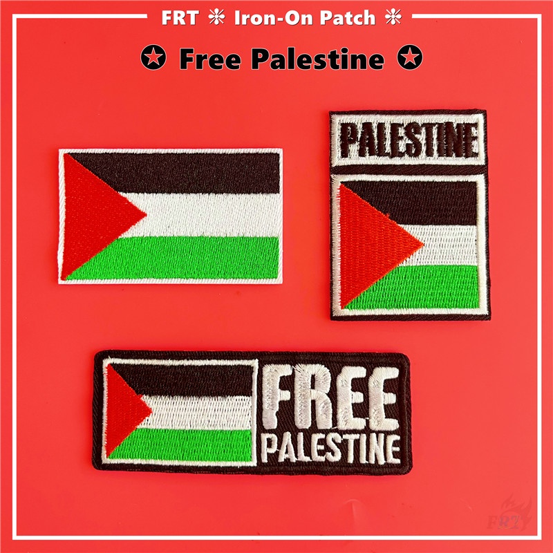 ☸ Palestinian Flag - Free Palestine Iron-on Patch ☸ 1Pc DIY Sew on Iron on Badges Patches ...