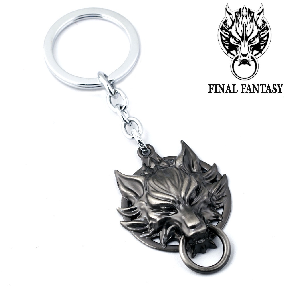 Gnjt FF Final Fantasy Wolf Head Keychain Pendant Alloy Jewelry | Shopee ...