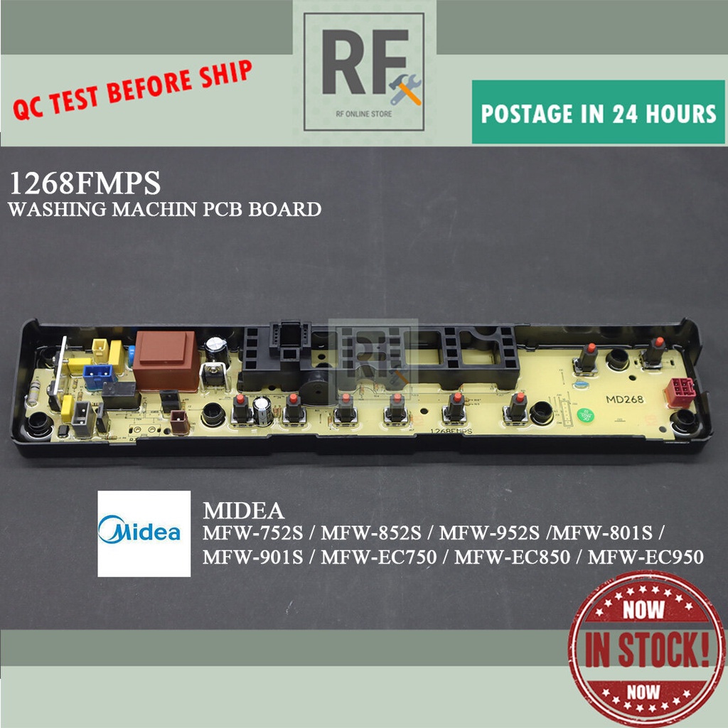 MIDEA WASHING MACHINE MAIN CONTROL PCB BOARD MFW-752S MFW-852S MFW-952S ...