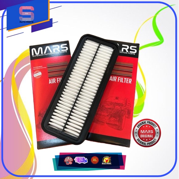 🚨 ORIGINAL 🚨 MARS PERODUA AIR FILTER FOR MYVI 1.3/1.5 & ALZA (17801 ...