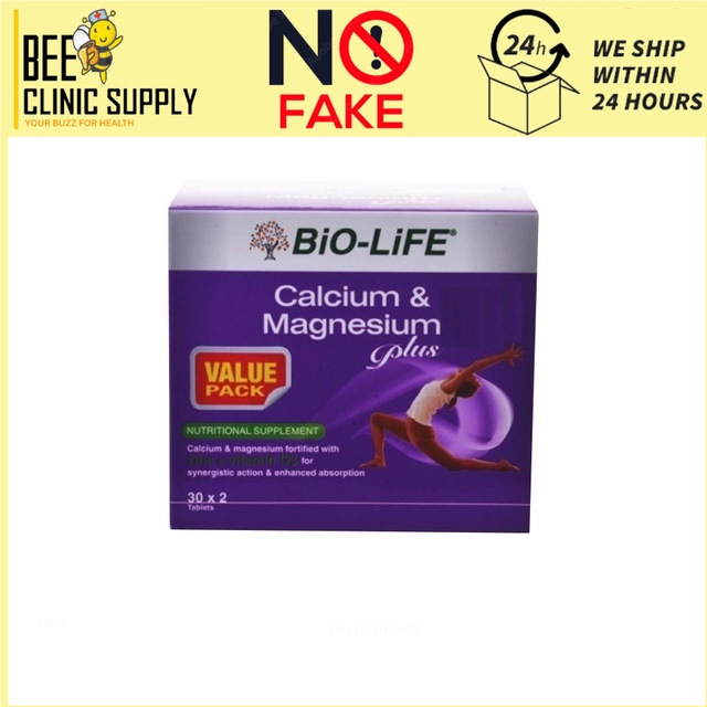 BiO-LIFE / BIOLIFE Calcium Plus Magnesium (30's x 2) | Shopee Malaysia