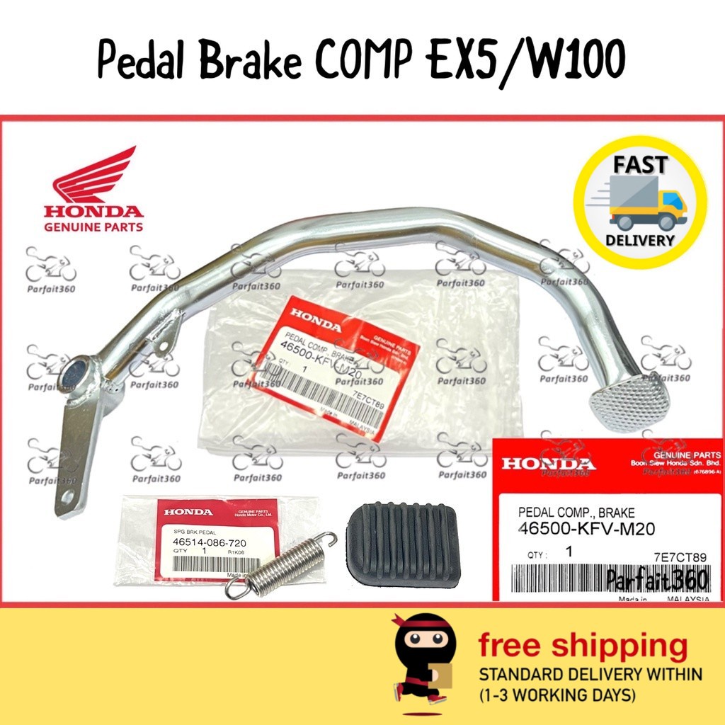 HONDA EX5 DREAM / POWER / W100 Pedal Brake Complete Set / Spring ...
