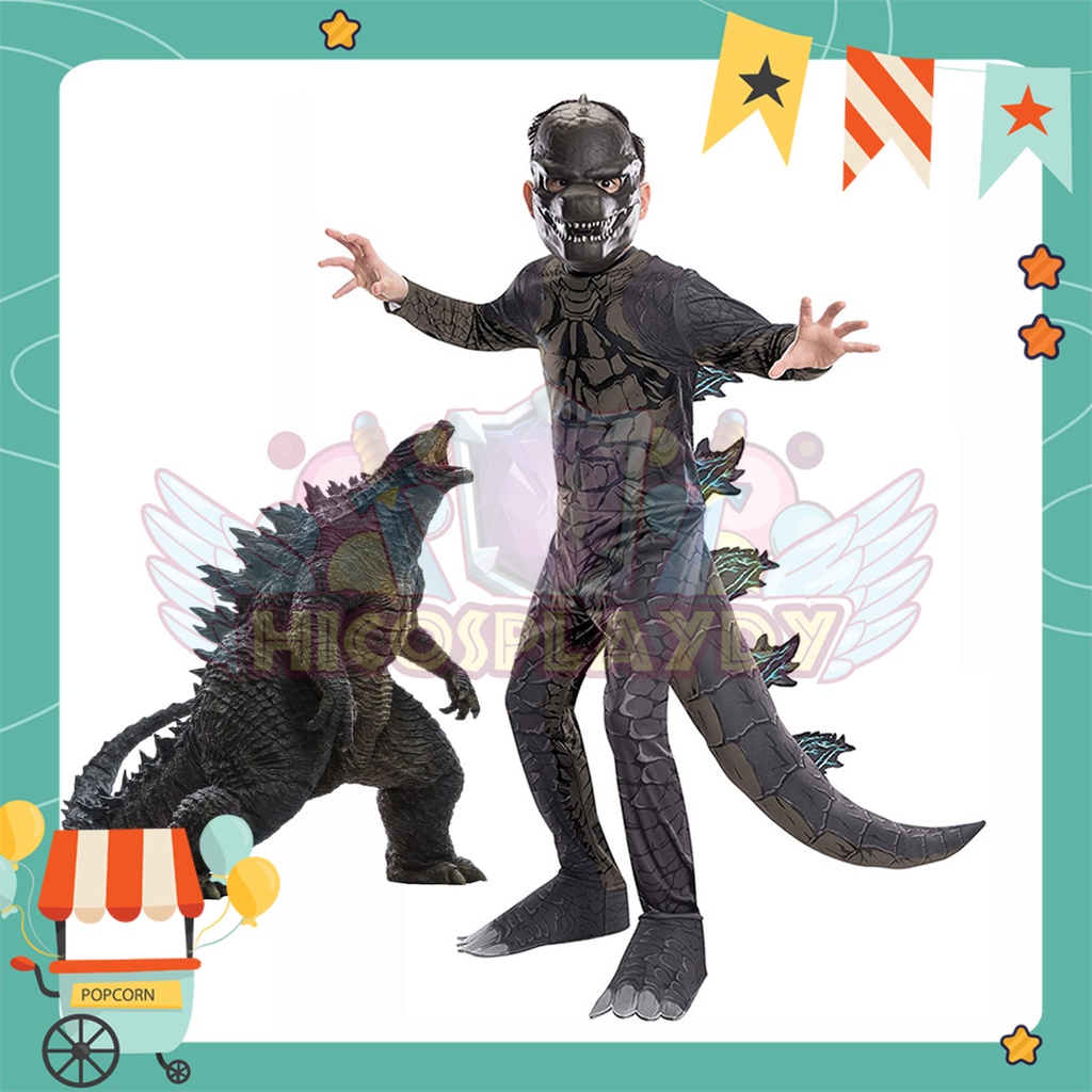 hiCosplayDy Kids Godzilla Classic Godzilla Jumpsuit Cosplay Costume ...