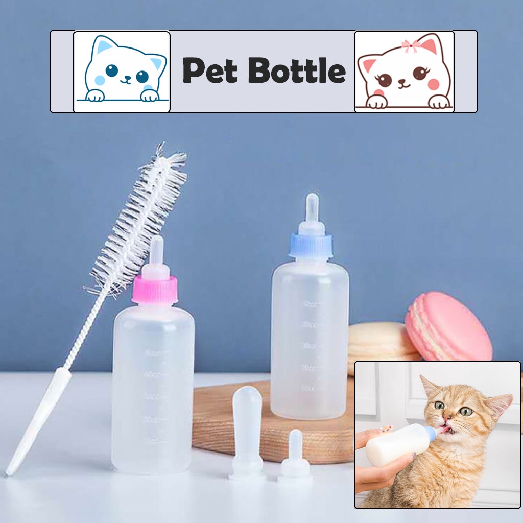 Pet Kitten Milk Bottle Pet Nursing Milk Feeding Bottle for Cat Dog ...