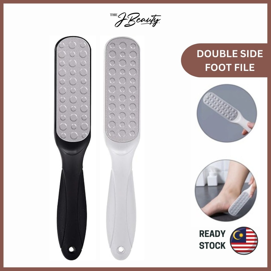 Double Side Foot File Stainless Steel Callus Remover Dead Skin Pedicure ...