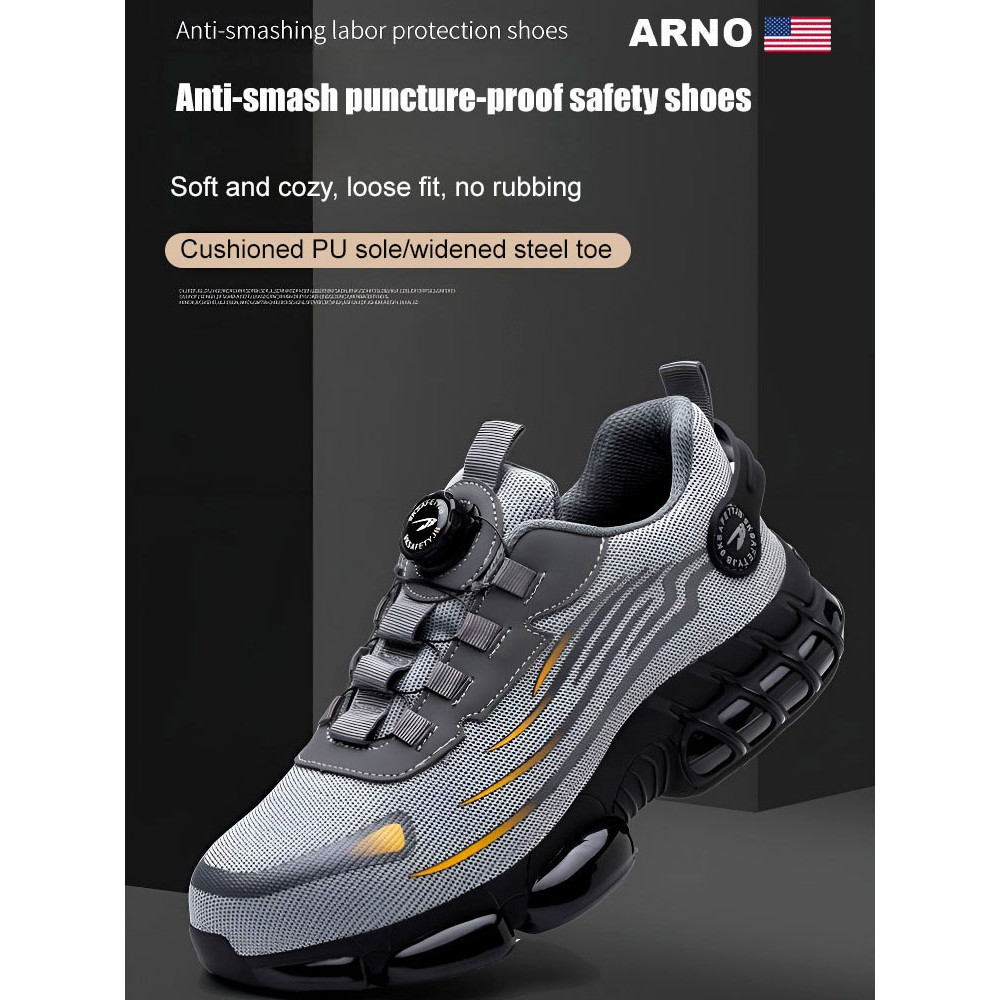 [Anti-puncture lightweight labor protection shoes] Safety shoes men's ...