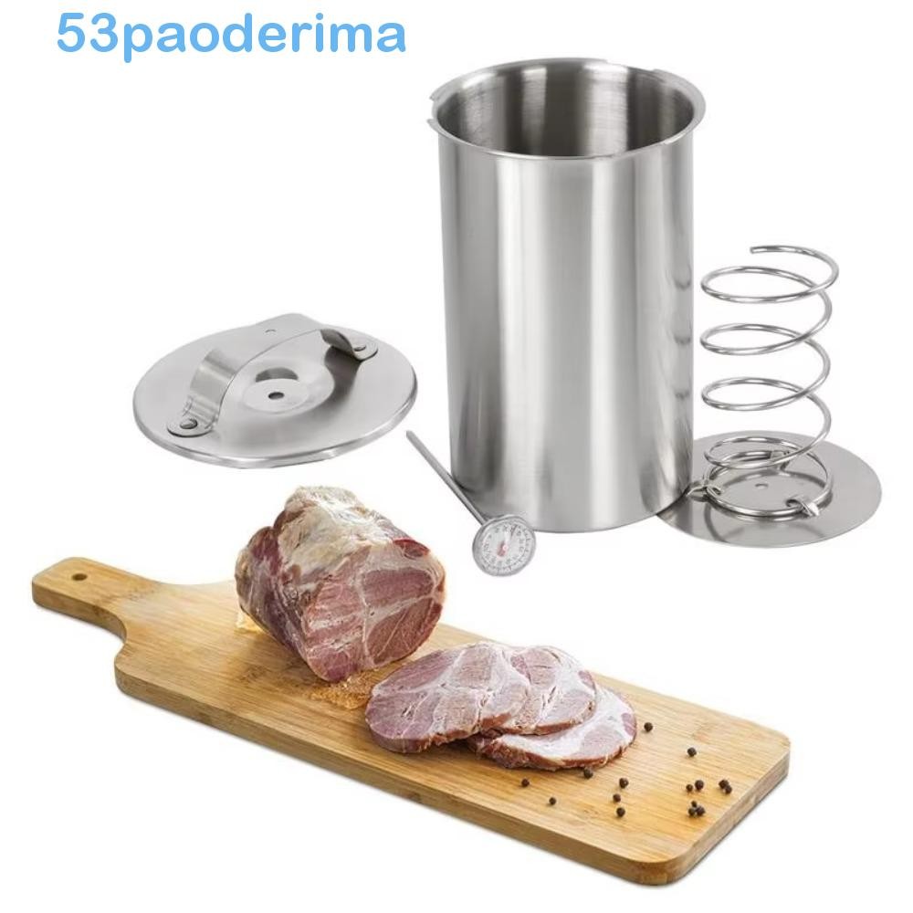 PAODERIMA Ham Press Maker, Stainless Steel with Thermometer Meat Press ...