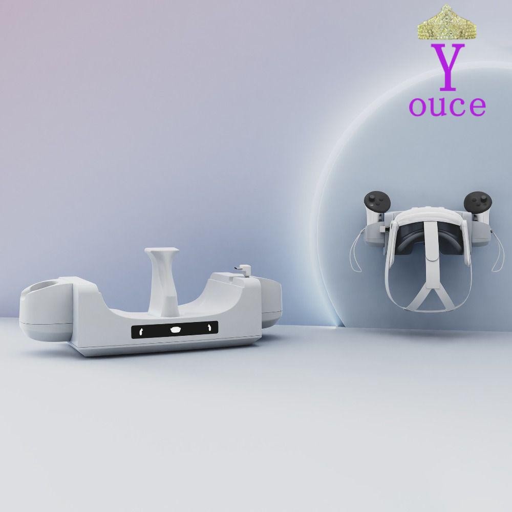 YOUCE VR Charging Stand Support, Wall Mount LED Charging Dock Station, ABS Anti-slip Charging ...
