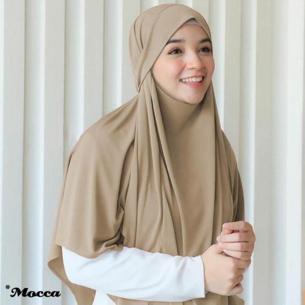 French Khimar Instant Bergo Veil Niqab Syari Strap Veil | Shopee Malaysia