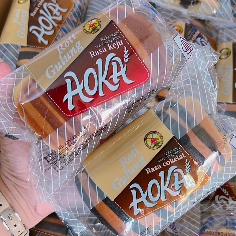 Roti Gulung Aoka Berbagai Varian Rasa 60g. | Shopee Malaysia