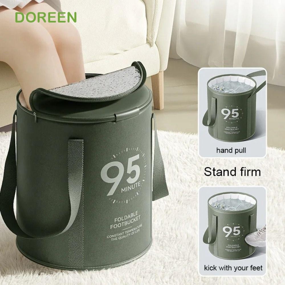 DOREEN Soaking Basin, Portable Plastic Folding Foot Bucket, Foot Wash ...