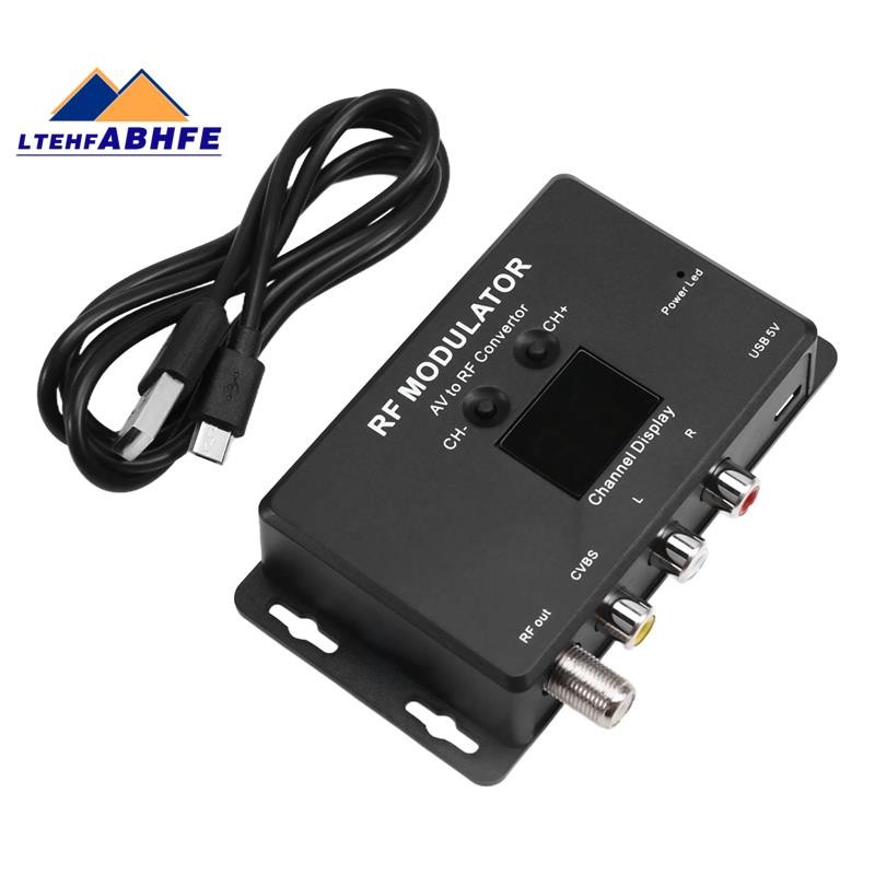 M60 RF Modulator AV to RF Converter UHF Modulator RF Signal Converter ...