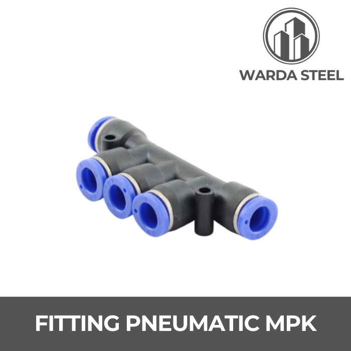 Mpk Manifold Fitting 5 Way Pneumatic Slip Lock 5 Hose Holes - PK 4, 6 ...