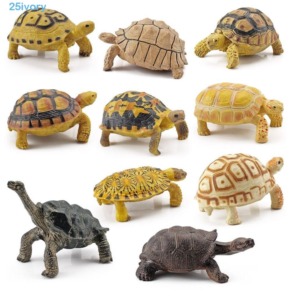 IVORY Sea Turtle Model, Hand Painted Realistic Turtle Action Figures ...