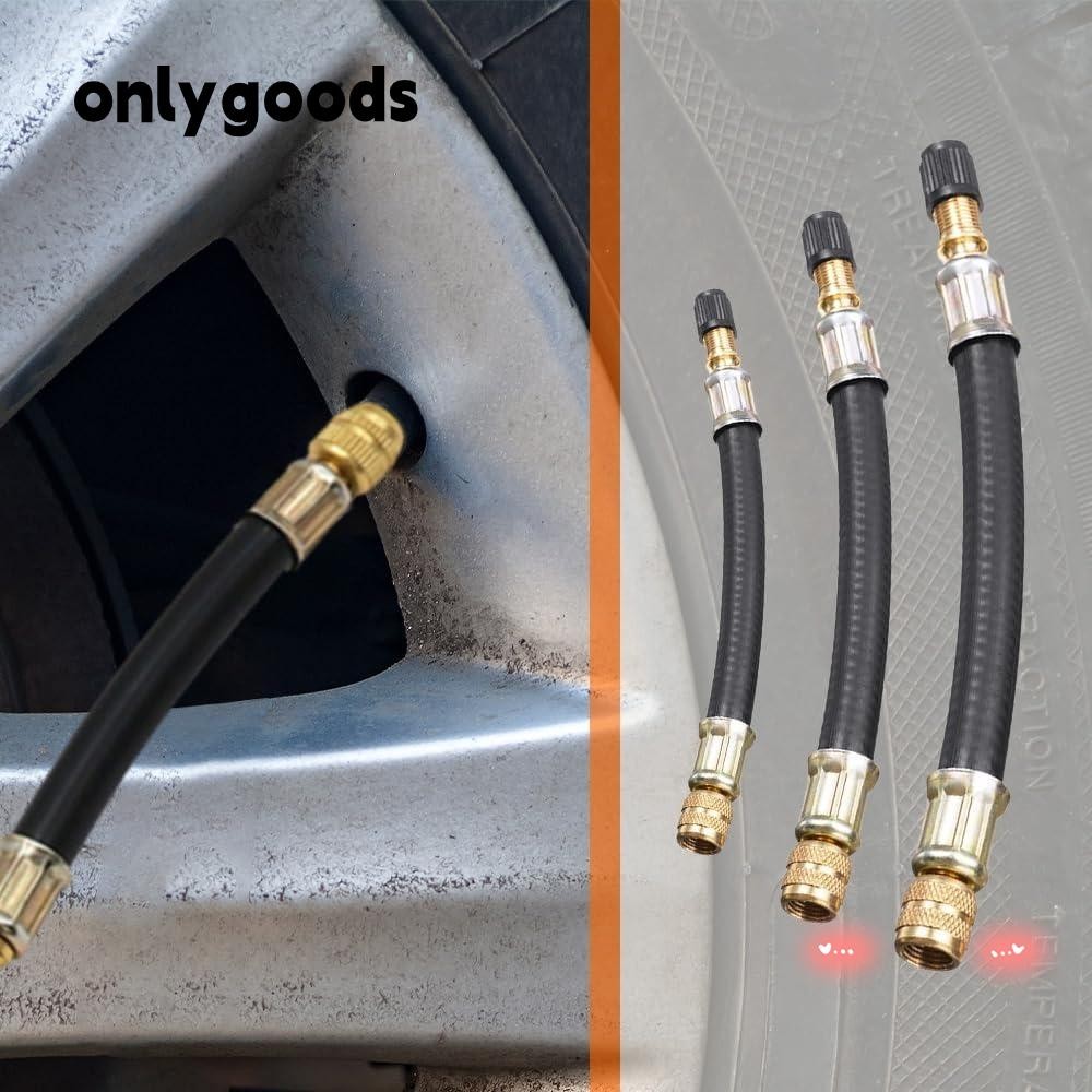 ONLYY Universal Flexible Tire Valve Extenders, Tire Inflator Skateboard ...