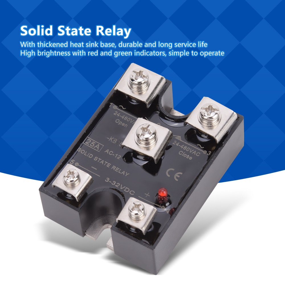 Sinhopsa YWBL-WH Solid State Relay 25A Single Phase 1NO1NC DC ...