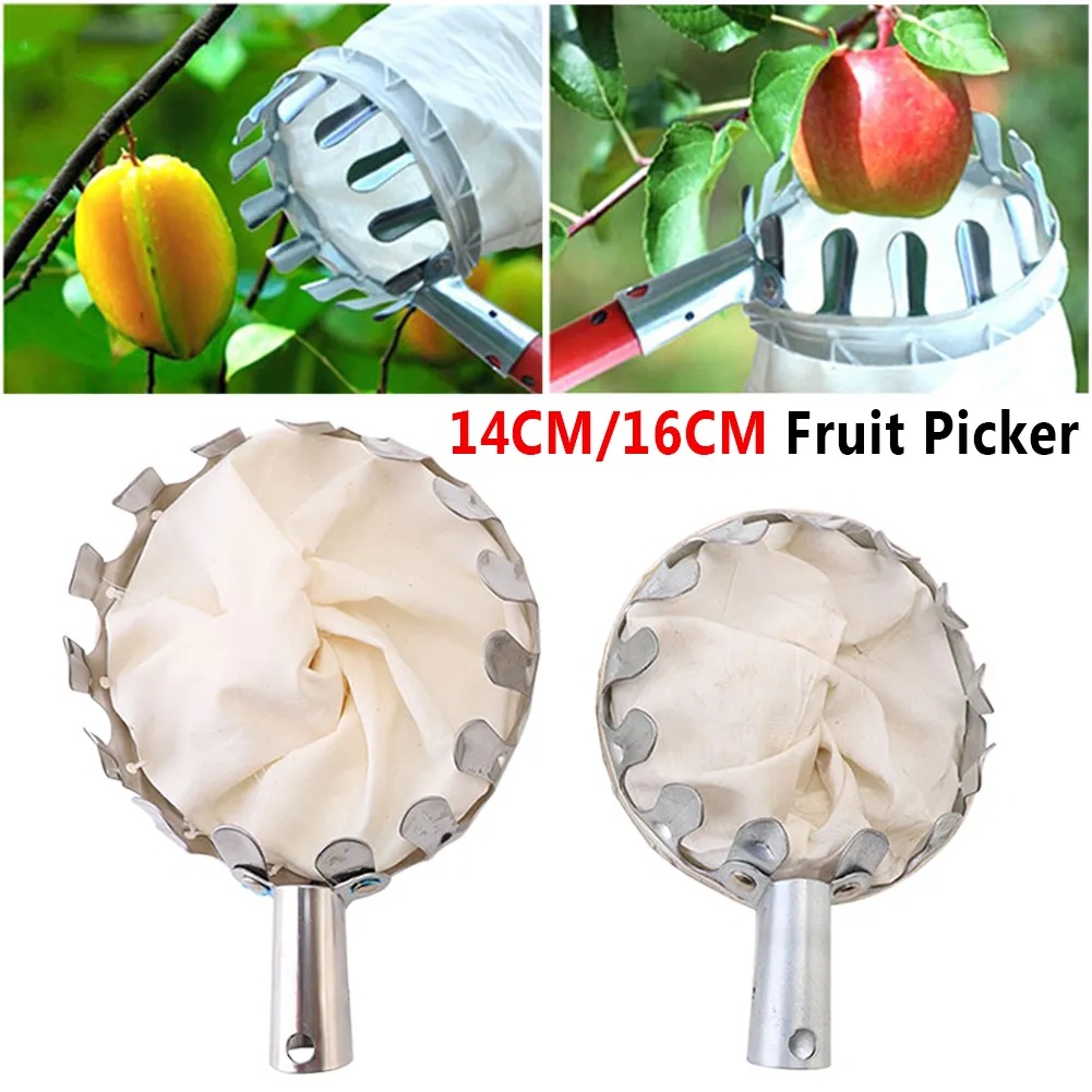 14/16CM Metal Fruit Picker Pengait Buah Fruits Catcher Kait Buah ...