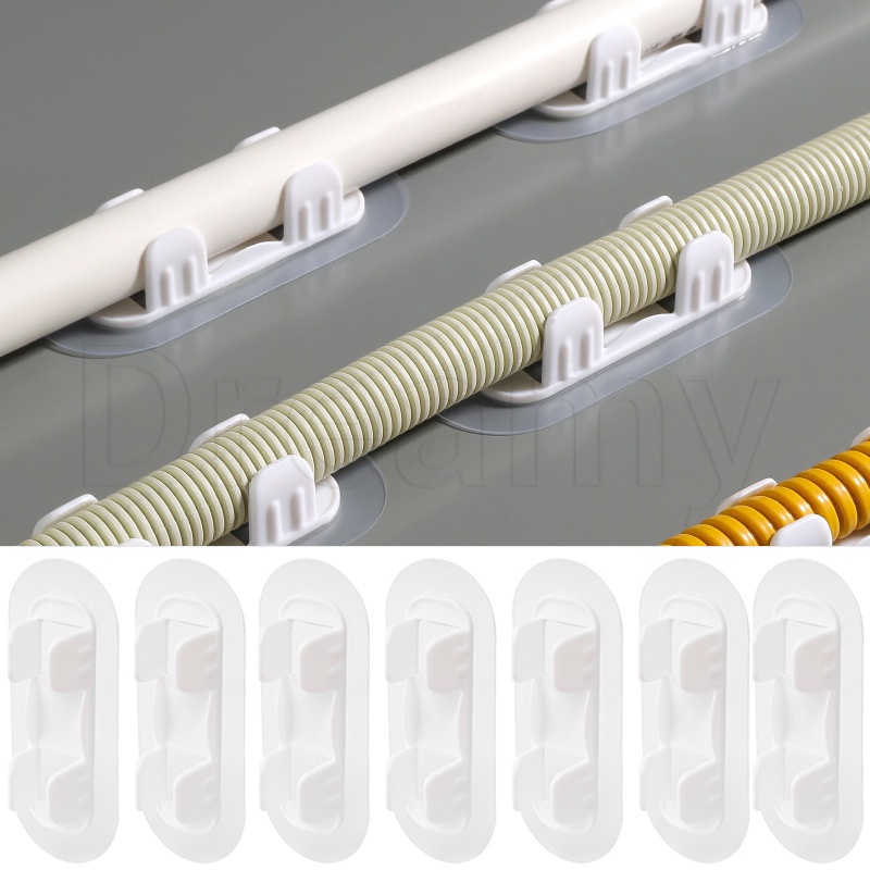 Self-adhesive PVC Water Pipe Fixing Clips / Washing Machine Drain Pipe ...