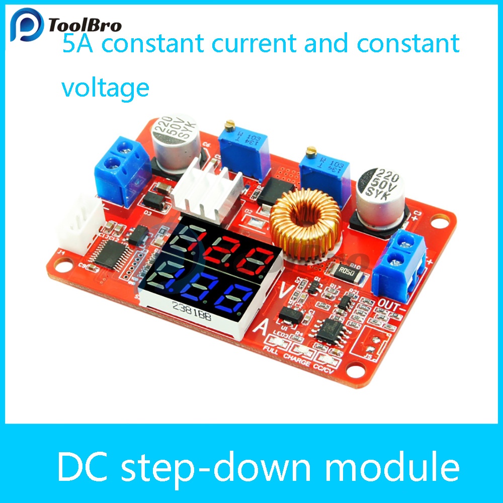 75W 5A CC CV Adjustable DC-DC Step Down Buck Converter LED Driver ...