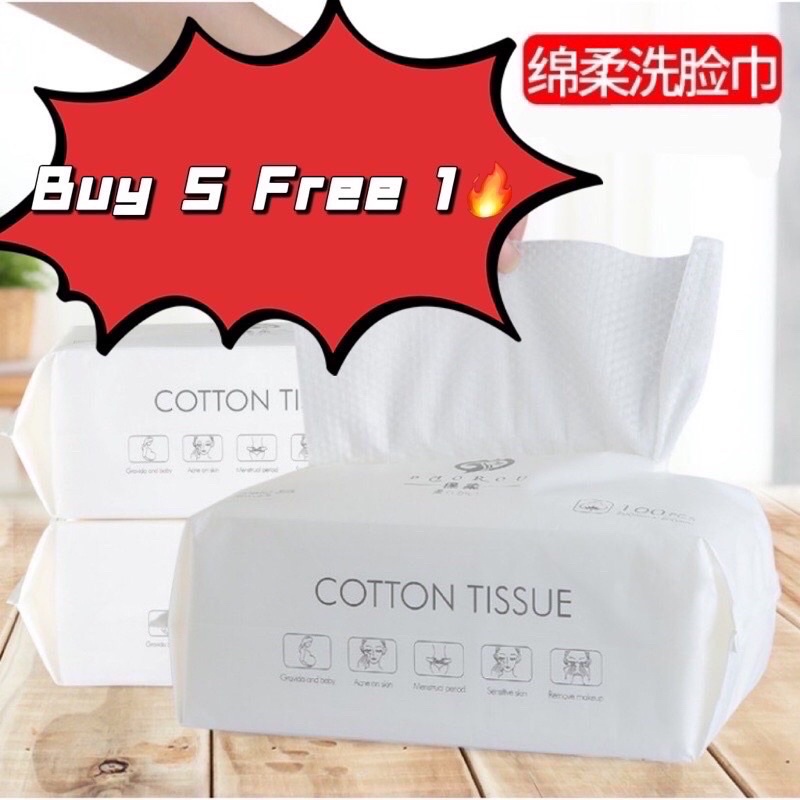 Cotton Tissue Disposable Facial Tissue for Adults and Children Make up ...