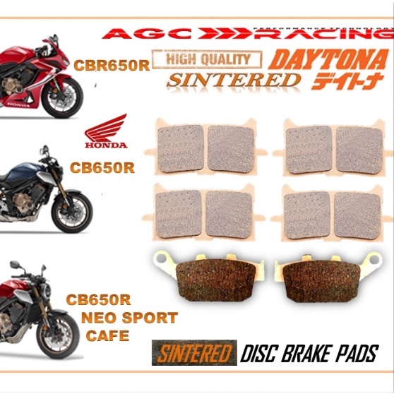 HONDA CBR650R CB650R NEO SPORT CAFE BRAKE PADS SINTERED LONG LIFE TOP ...