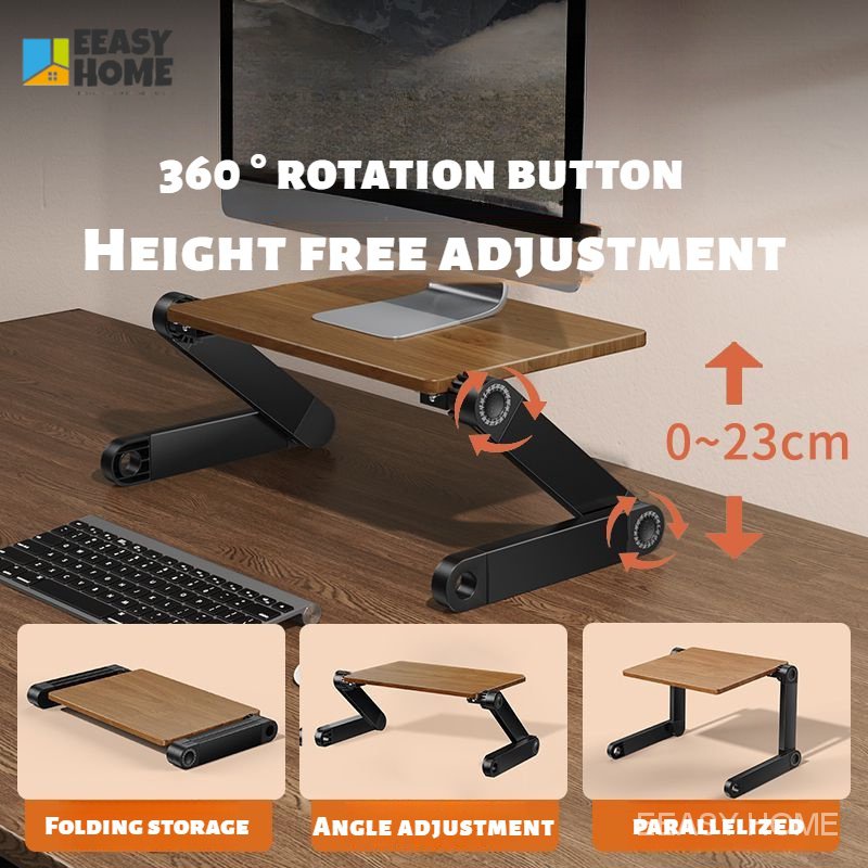 LAIFU Solid Wood Monitor Elevated Rack Foldable Riser Laptop Stand ...
