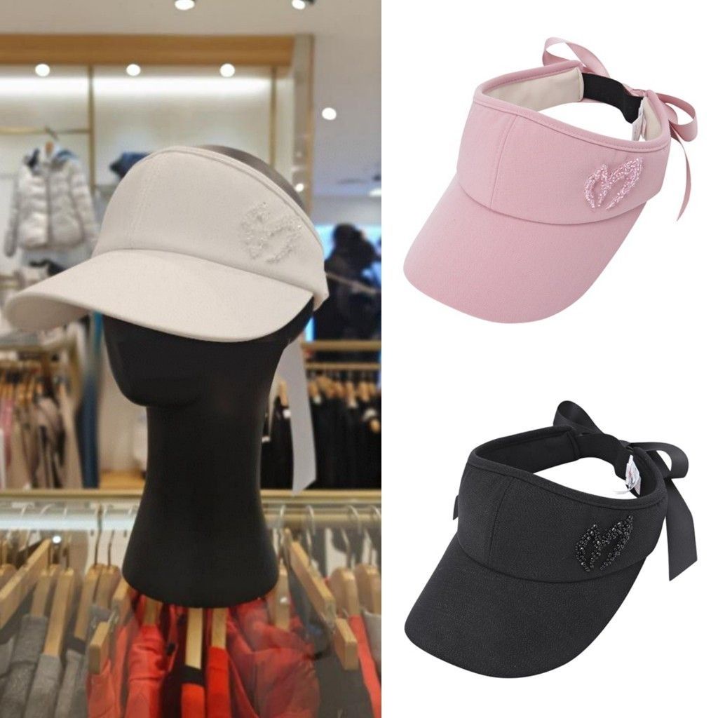 Golf Hat White Sun Cap Women'S Golf Empty Hat Girls No Top Hat Black ...