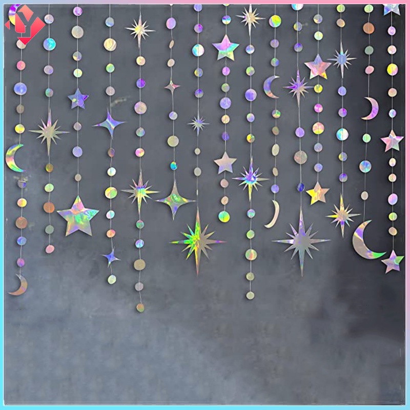 NEW 4M Hari Raya Star Decorations Ramadan Decorations Iridescent Star ...