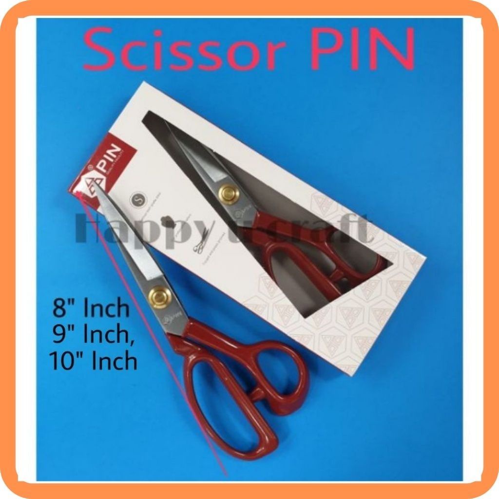 Scissor PIN Professional Tailoring Scissor / Gunting Jahit 8, 9, 10 ...