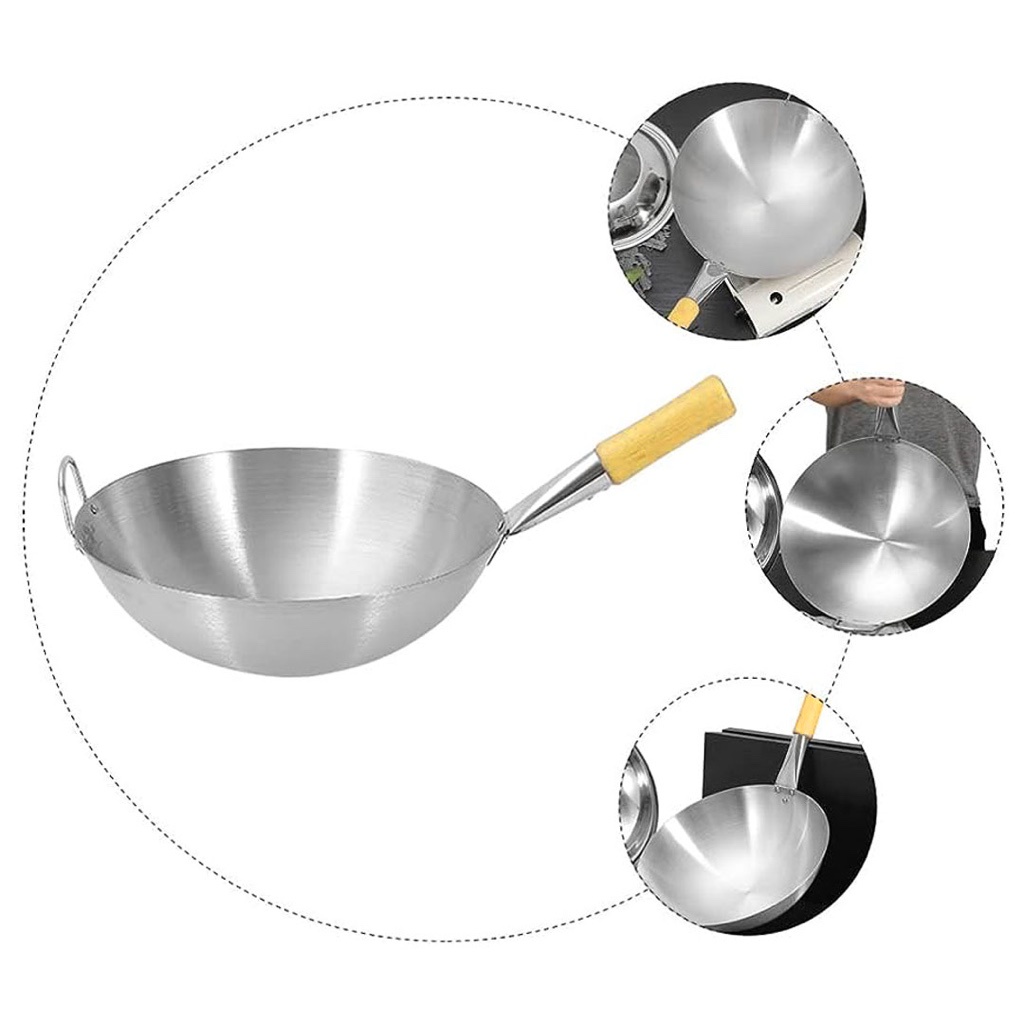 Wooden Handle Shanghai Wok | Shopee Malaysia
