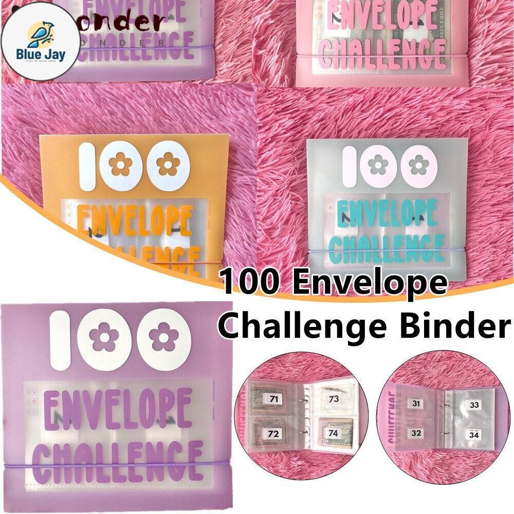 BJ 100 Envelope Challenge Binder, Cash Envelopes Saving Challenge A5 ...