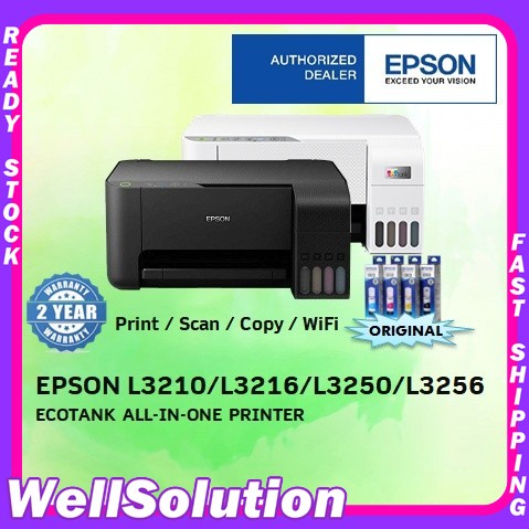 EPSON L3210/L3216/L3250/L3256 ALL IN ONE INK EcoTank WIFI PRINTER ...