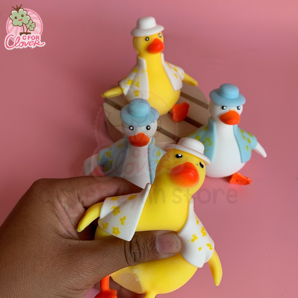 Funny SQUEEZE DUCK WITH DETACHABLE SHIRT squishy Cute DUCK Change ...