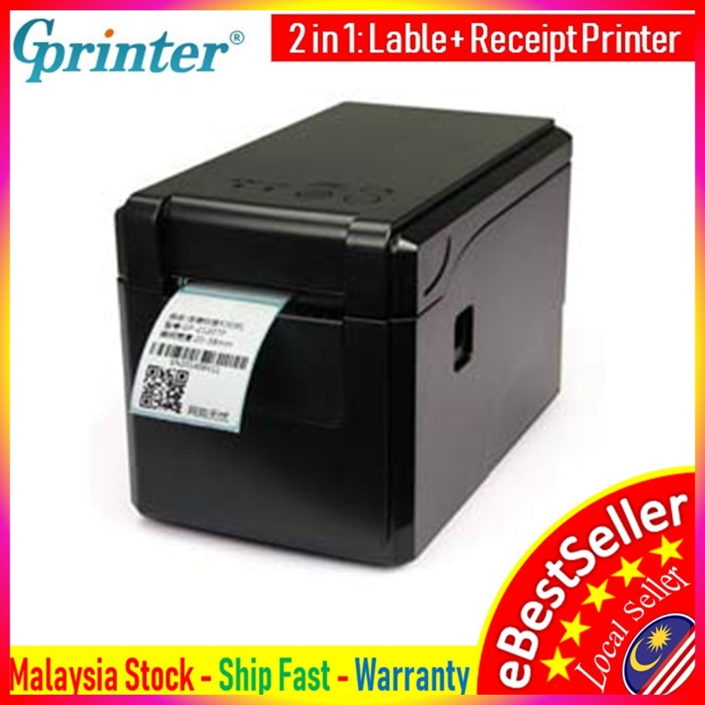 2in1 GPrinter GP2120TF Barcode Label Pos Cash Register Receipt Thermal ...
