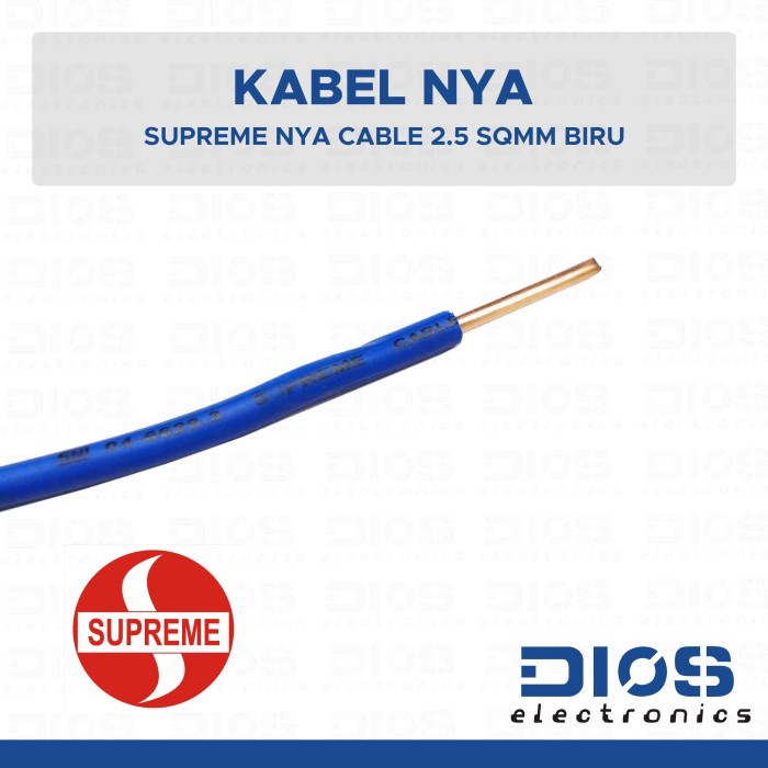 Nya 2.5 sqmm Supreme BLUE Single Wire Cable (meter) | Shopee Malaysia
