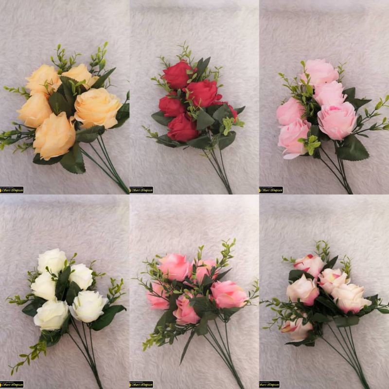 BUNGA ROS VINTAGE(SEJAMBAK 5 KUNTUM) | Shopee Malaysia