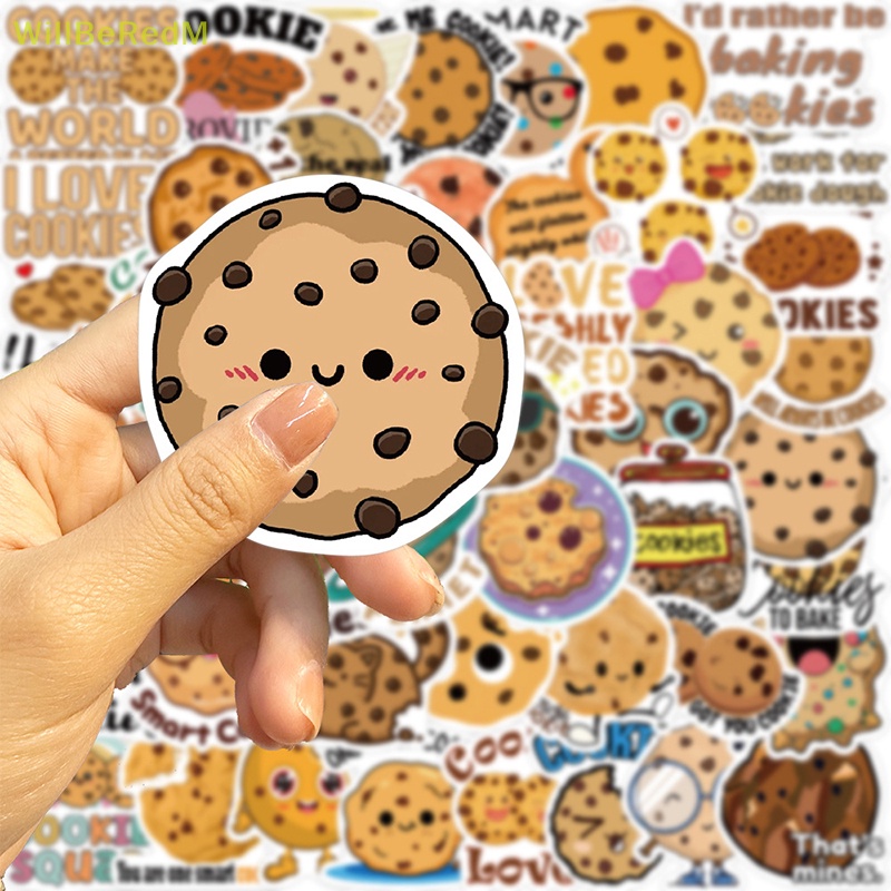 [WillBeRedM] 50Pcs Cute Cartoon Cookie Stickers Minimalist Graffiti ...