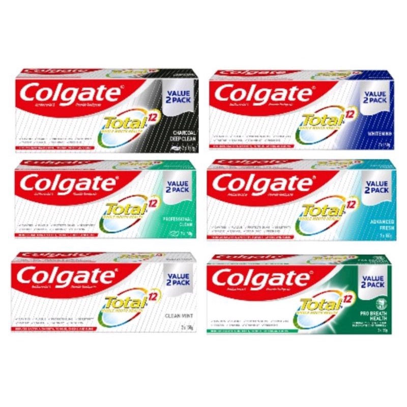Colgate Total 12 Toothpaste Value Pack (2x150g) | Shopee Malaysia