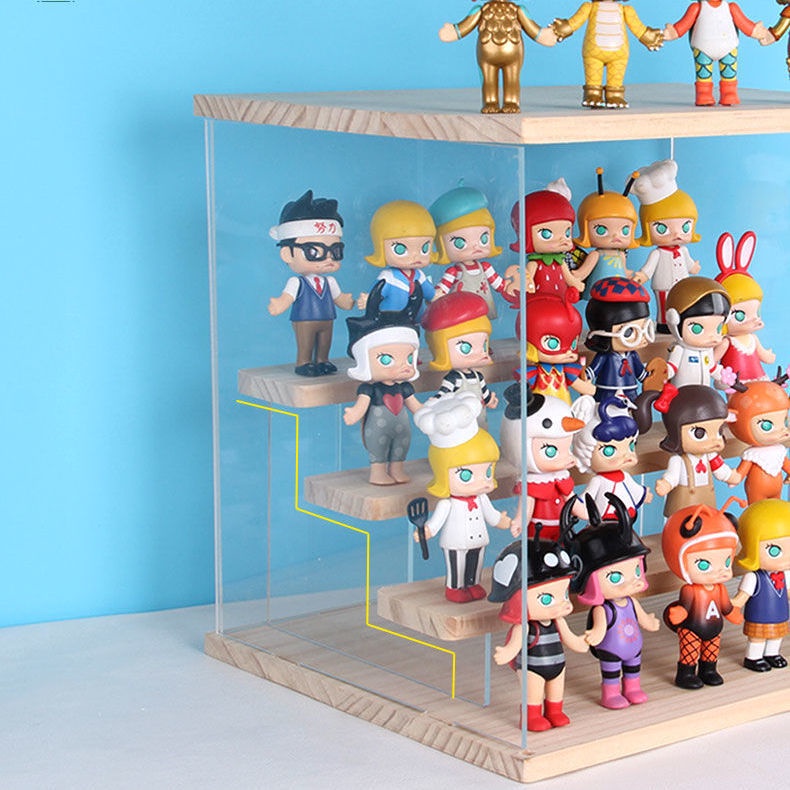 Bubble Matt Acrylic Display Box Molly Hand-Made Jasmine Doll Storage ...