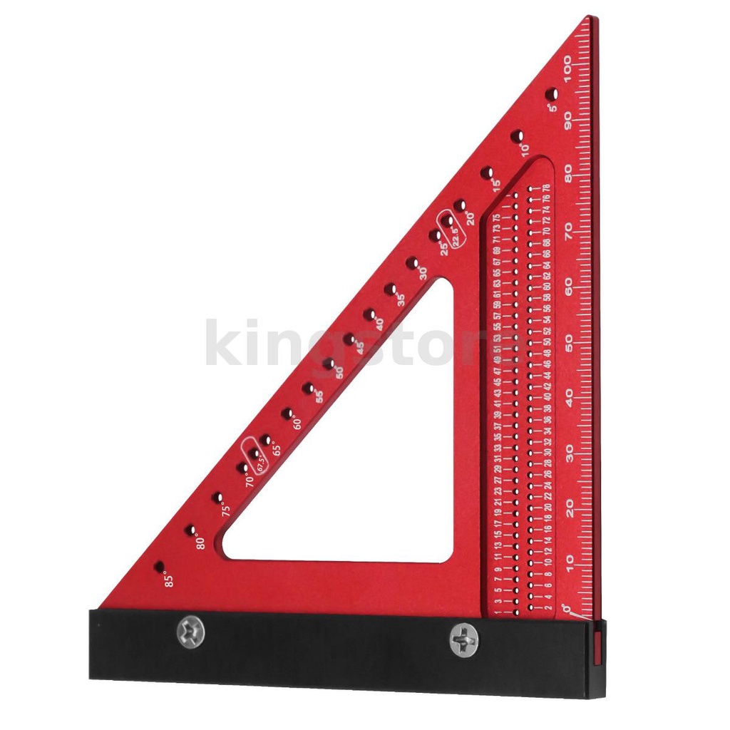 Woodworking Triangle Ruler Hole Angle Ruler Aluminum Alloy Corner Ruler ...