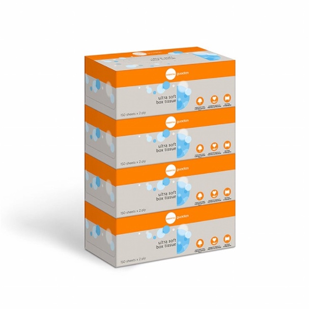 Guardian Box Facial Tissue 2ply (4 box x 150's ) | Shopee Malaysia