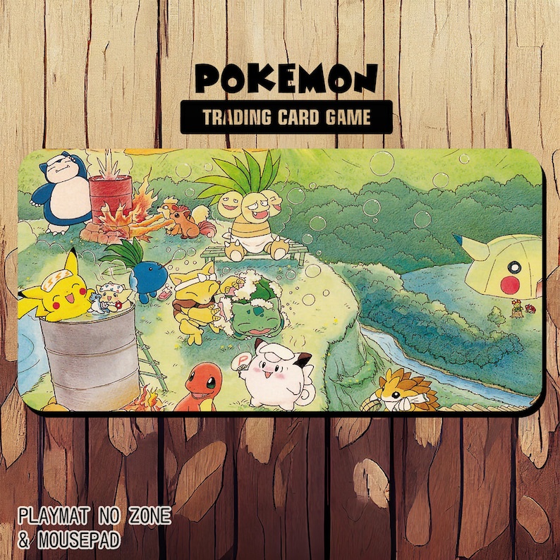 Pokemon Anime Mouse Pad Extra Large Cute Cartoon Game Pad 900x400mm ...