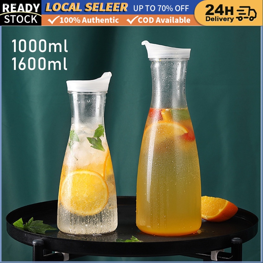 Transparent Fall Resistance Juice Pitcher Water Bottle With Lid ...