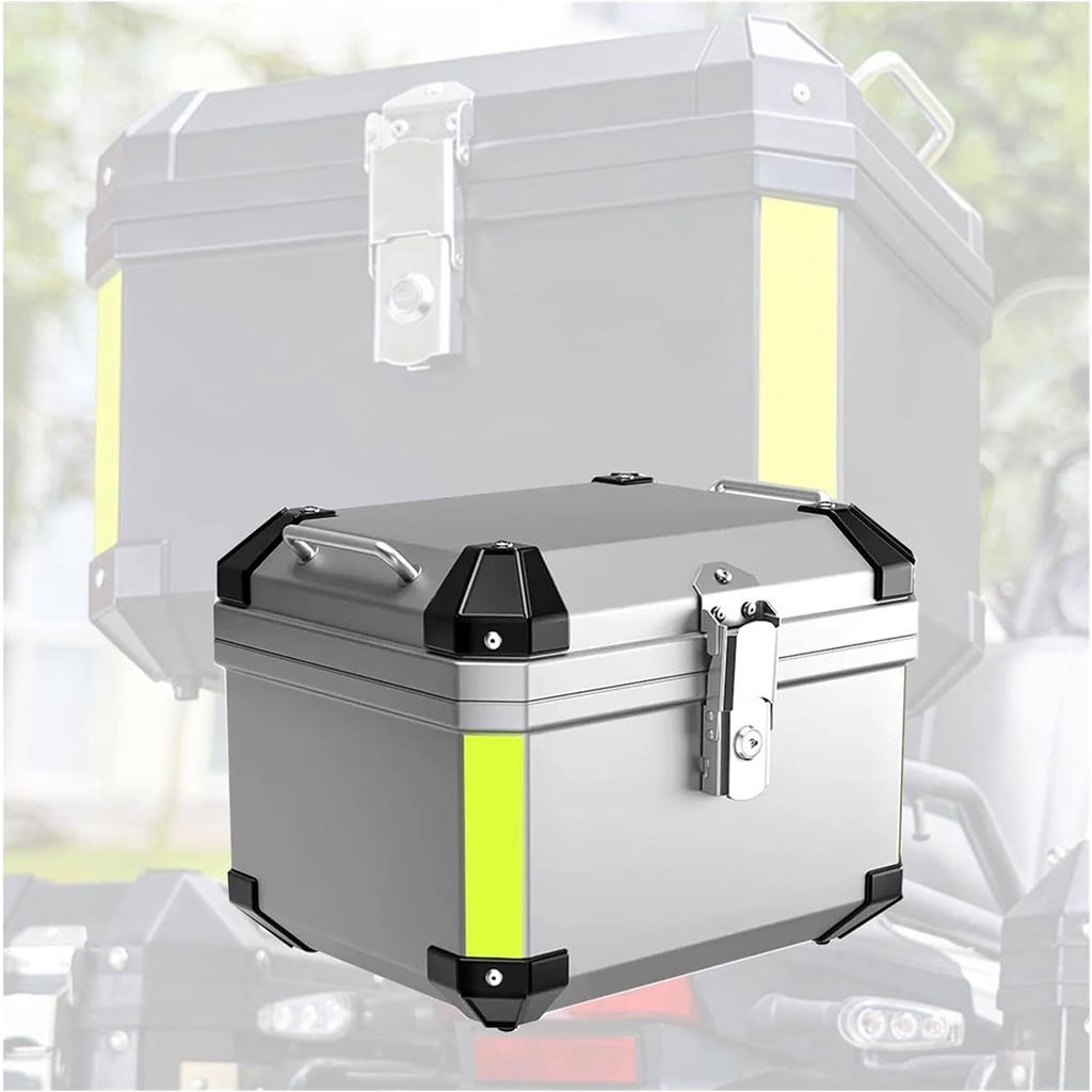 45L Motorcycle Top Box Motorcycle Waterproof Storage Box Helmet Box ...