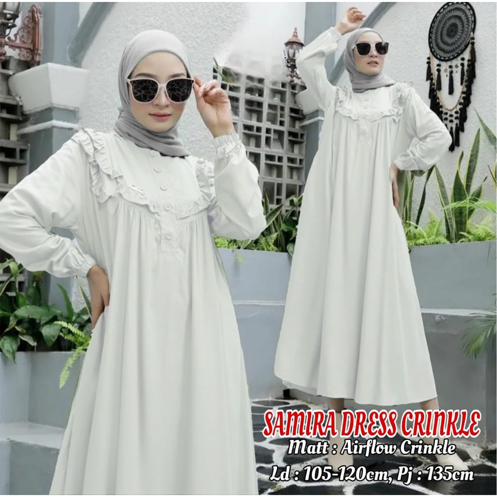 Latest Gamis 2024 - Crinkle Jumbo Gamis (Can Pay On The Spot) | Shopee ...